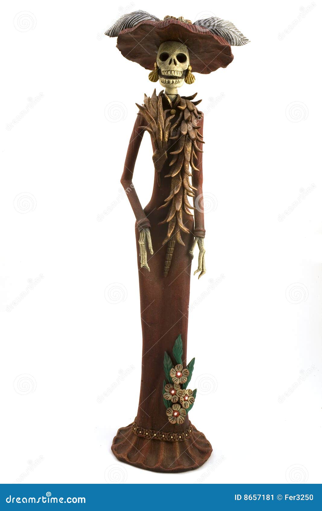 Catrina stock image. Image of skeleton, figure, clay, ancient - 8657181