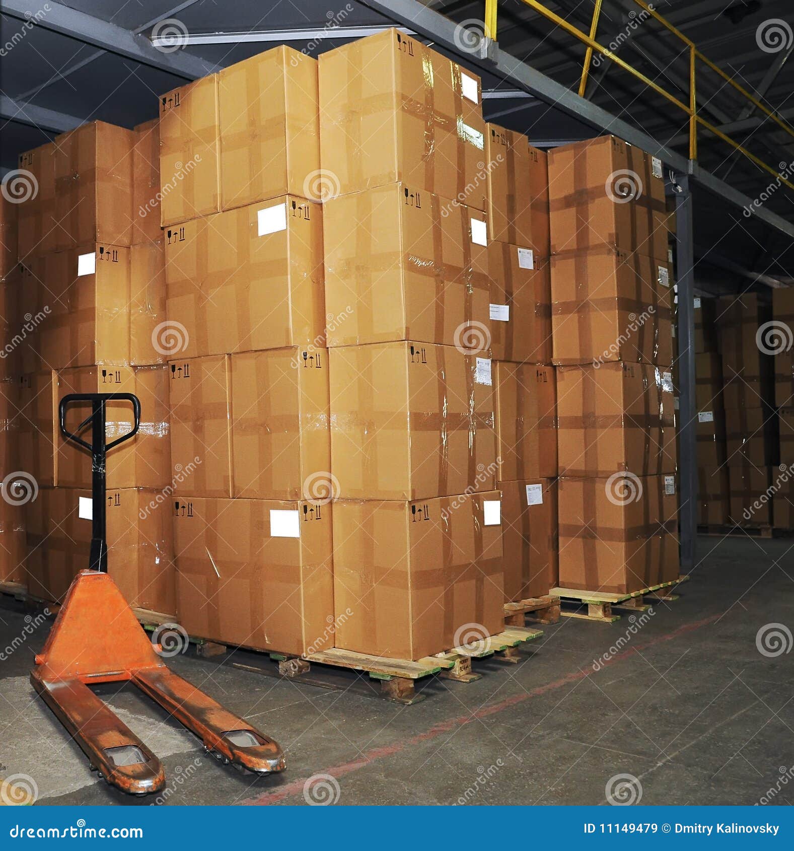 Catron Boxes In Warehouse Royalty-Free Stock Photo | CartoonDealer.com ...