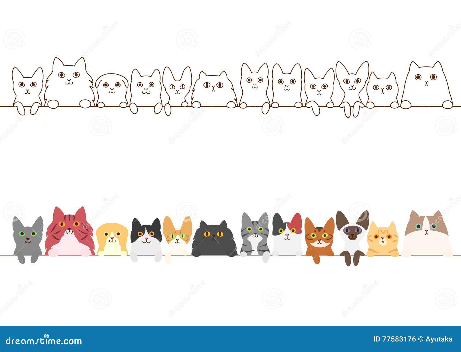 Paws Border Stock Image | CartoonDealer.com #1233439