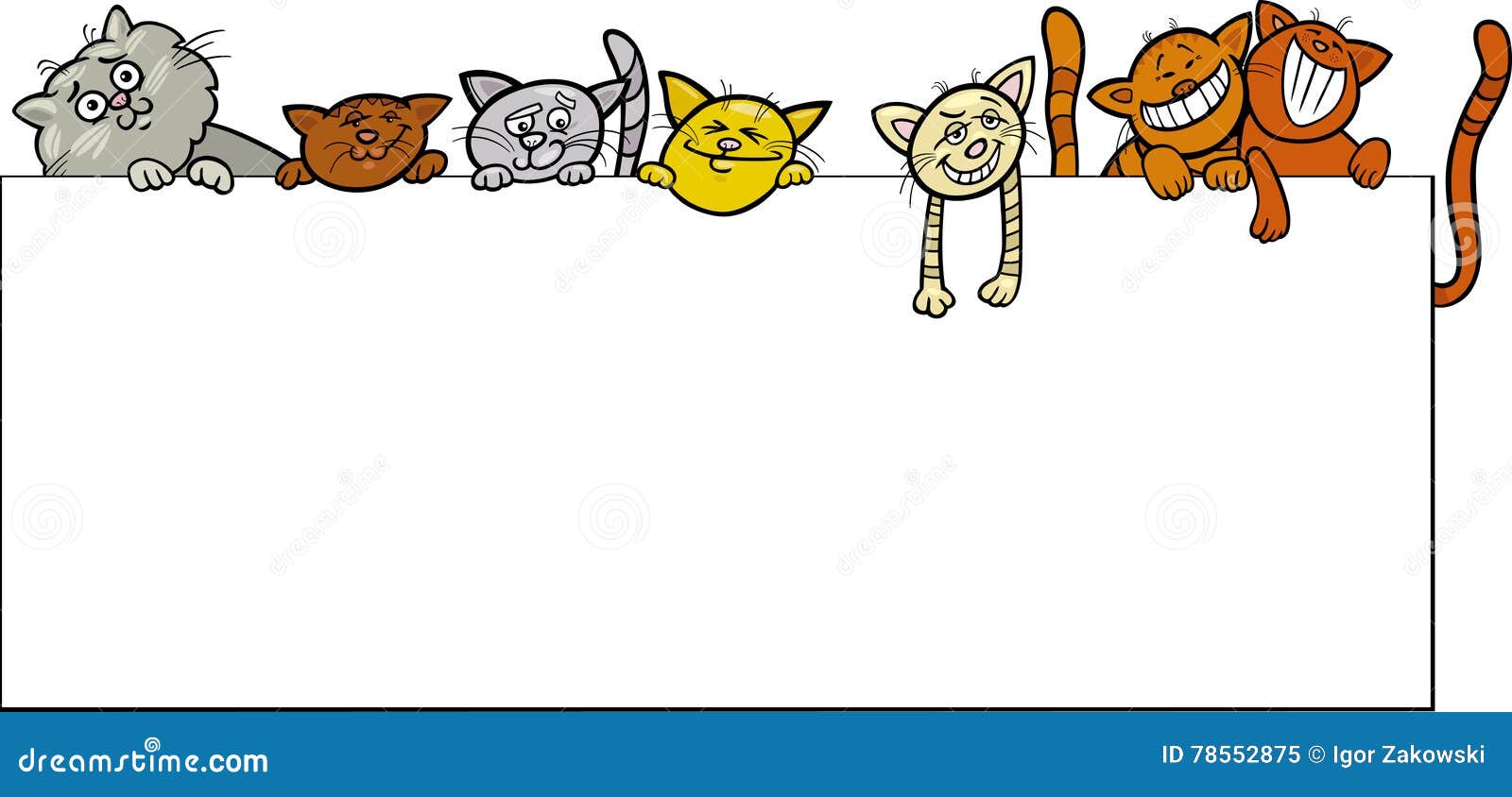 Cat border clip art