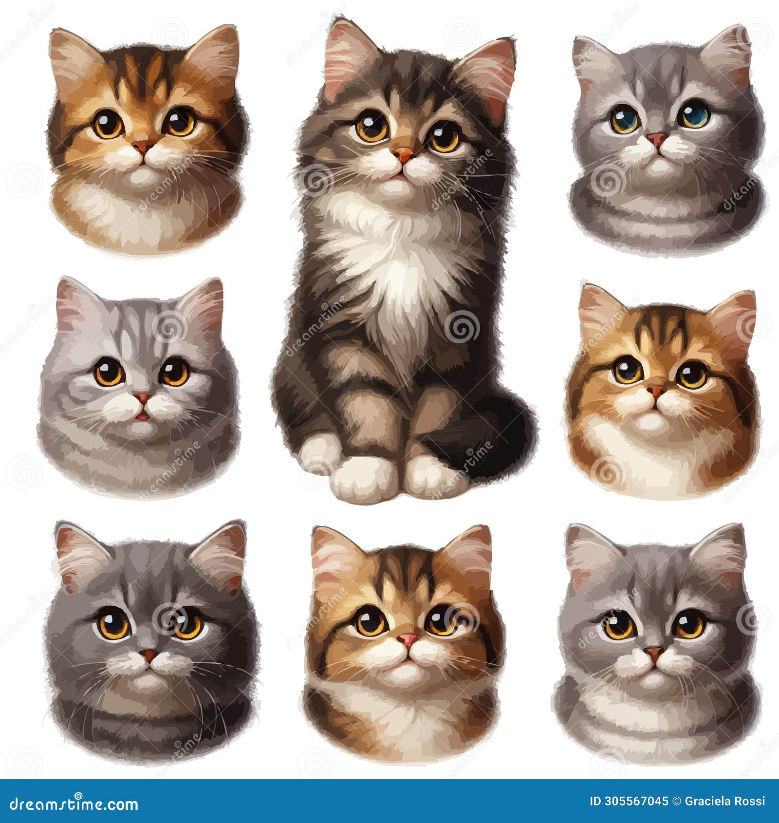 Cats in a Transparent Background Stock Image - Image of cats, animal ...