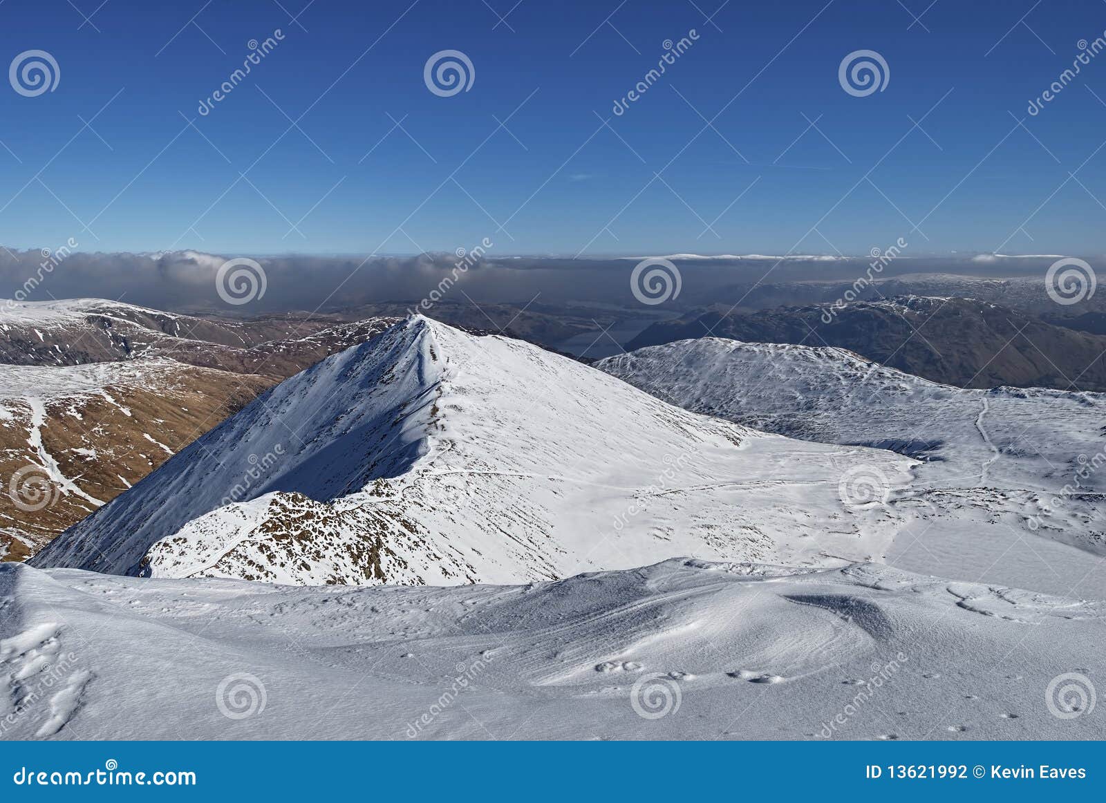 Catstye Cam Fell in Winter stock photo. Image of desolate - 13621992
