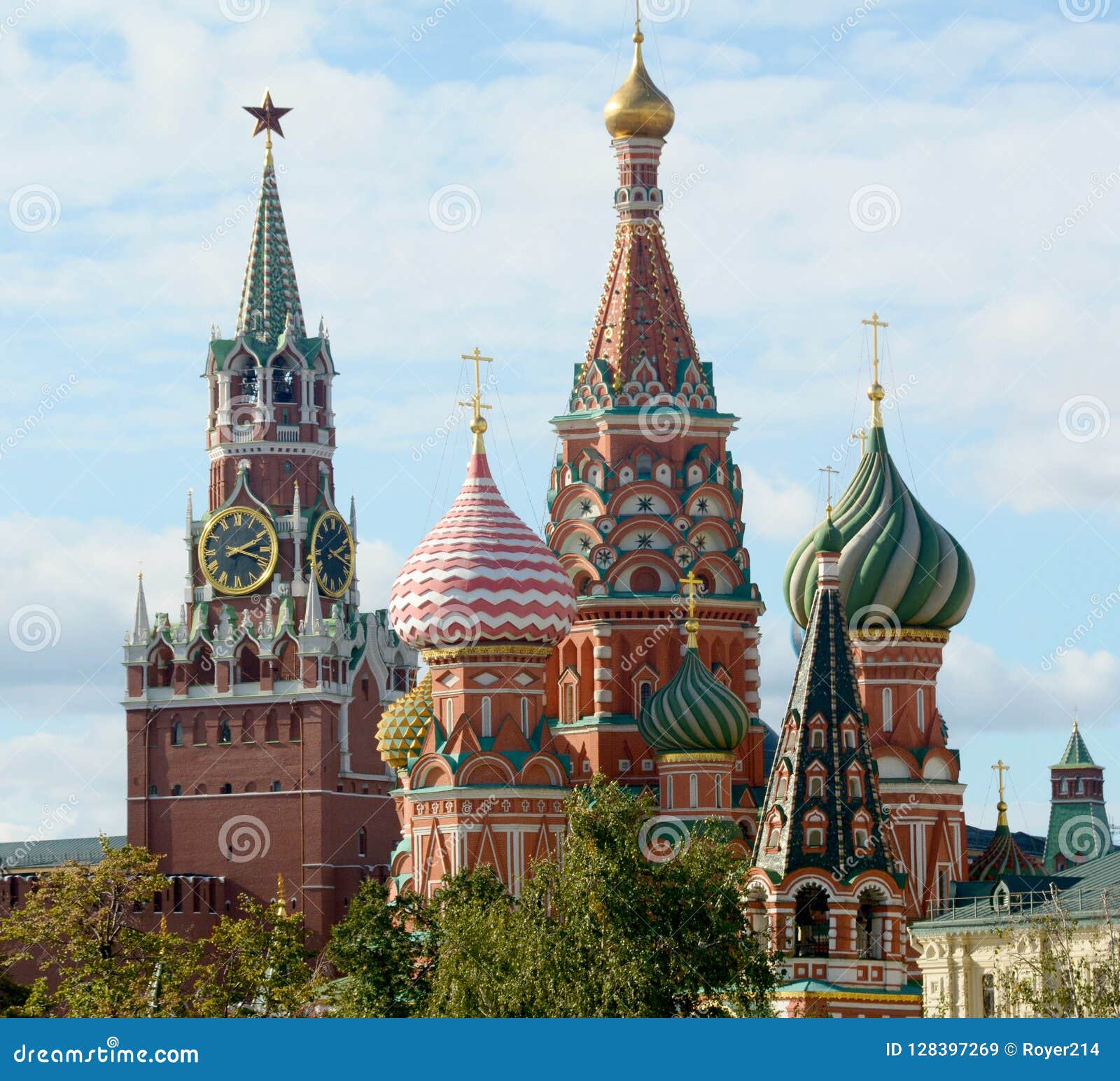 Cattedrale Dei Basilici Della St a Mosca a Mosca, Russia Immagine Stock ...