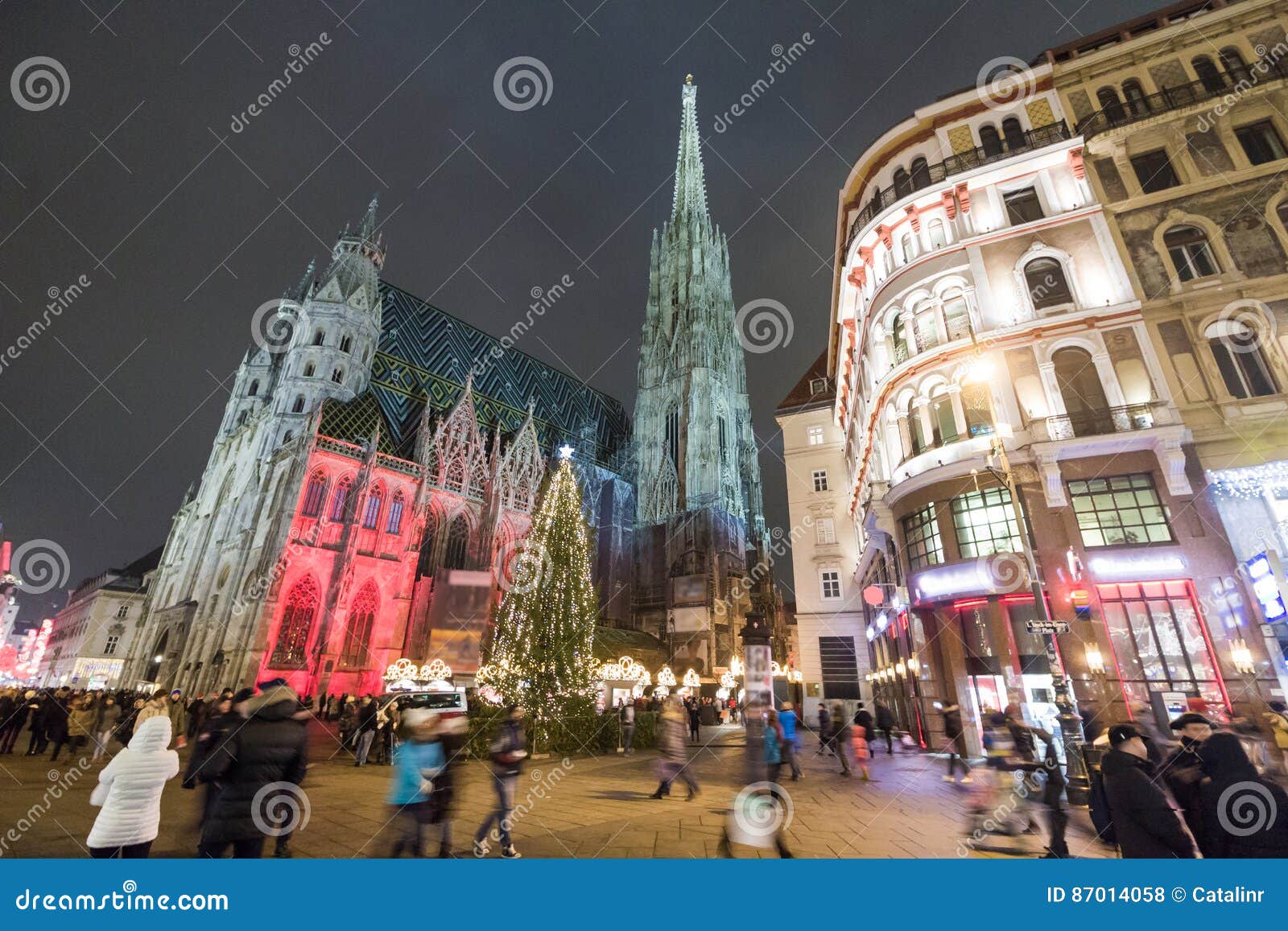 Cattedrale Della St Stephan a Vienna, Austria Fotografia Stock ...