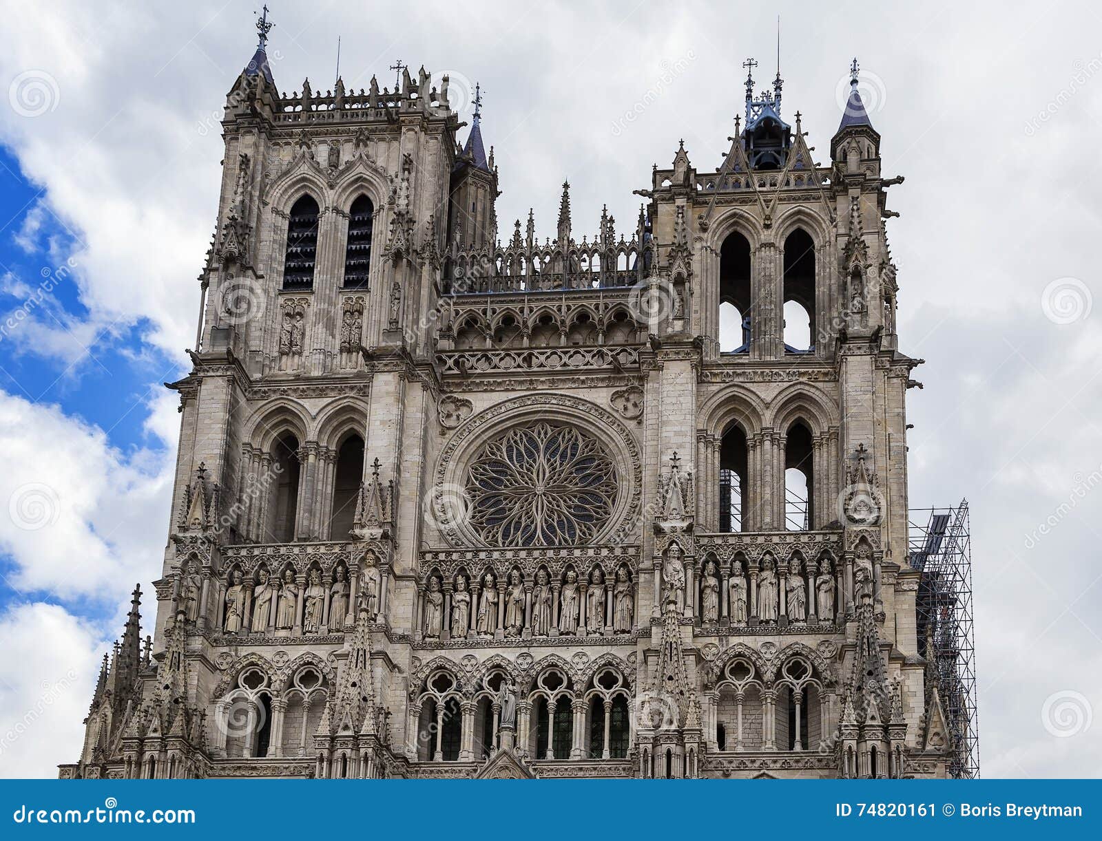 Cattedrale Di Amiens, Francia Immagine Stock - Immagine di limite ...