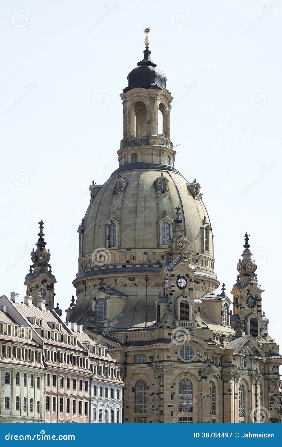Cattedrale a Dresda immagine stock. Immagine di cupola - 38784497