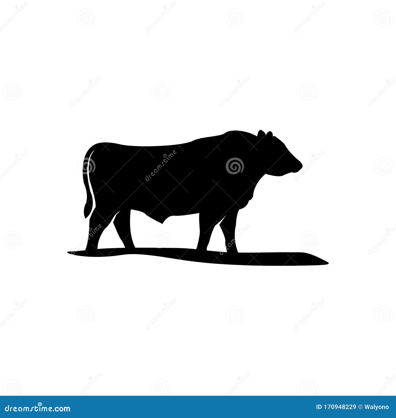 Cattle Angus Beef Emblem Label Logo Design Vector Stock Vector ...