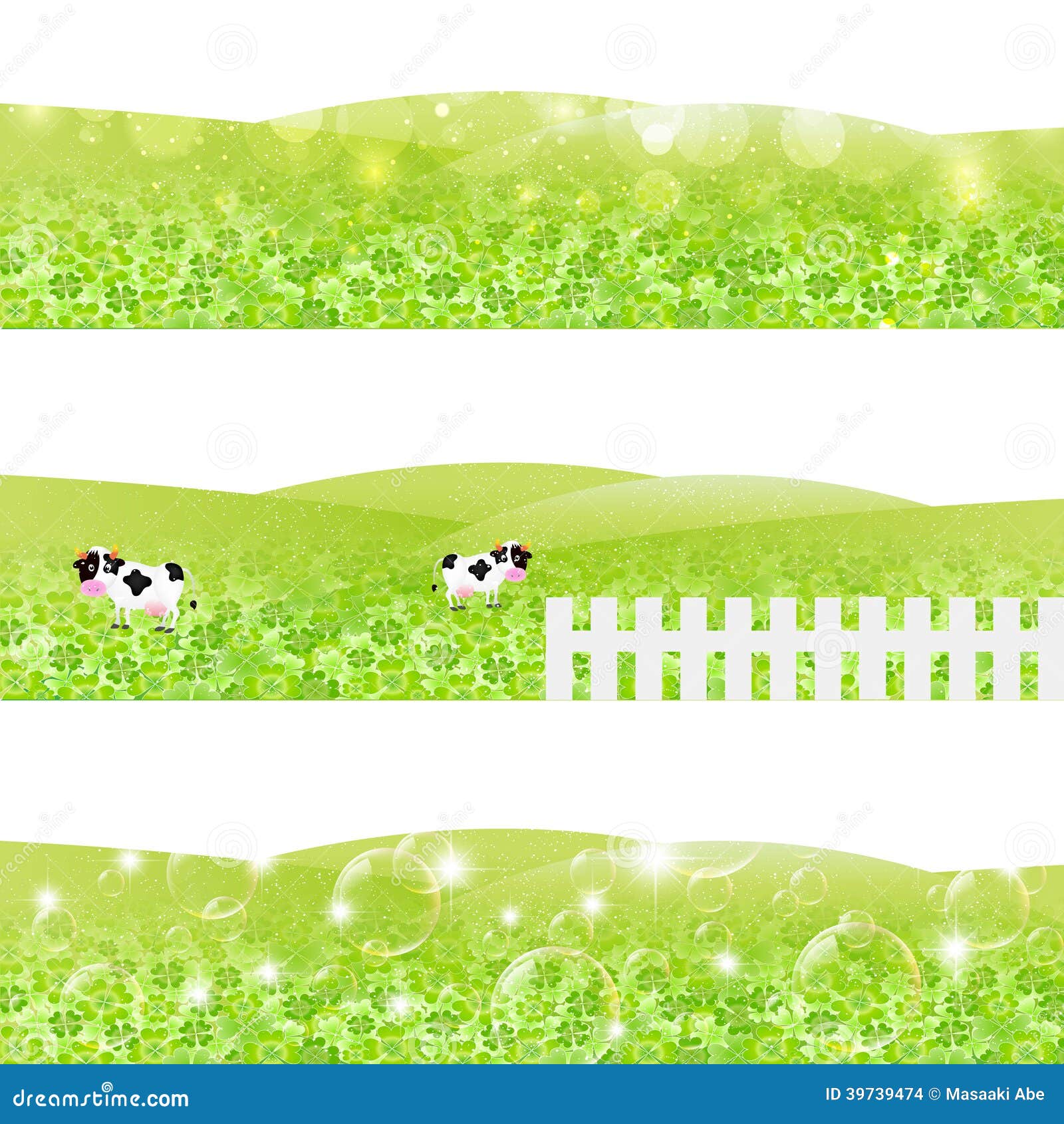 Cattle ranch landscape stock vector. Illustration of material - 39739474