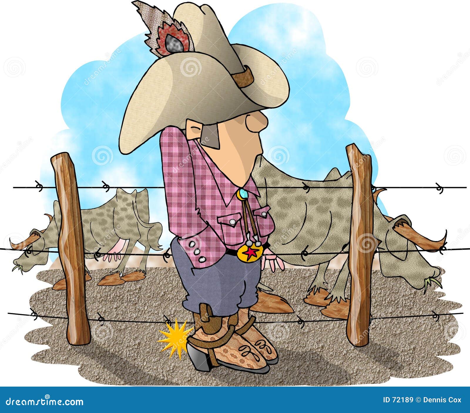 Cattle Rancher stock illustration. Illustration of graze - 72189