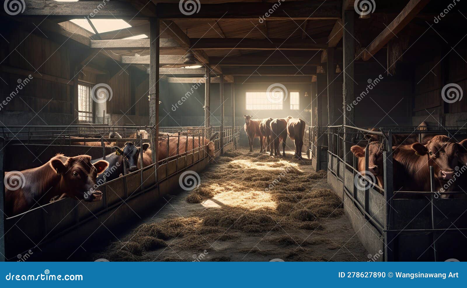 Cattle Inside A Modern Livestock Transport Truck | CartoonDealer.com ...