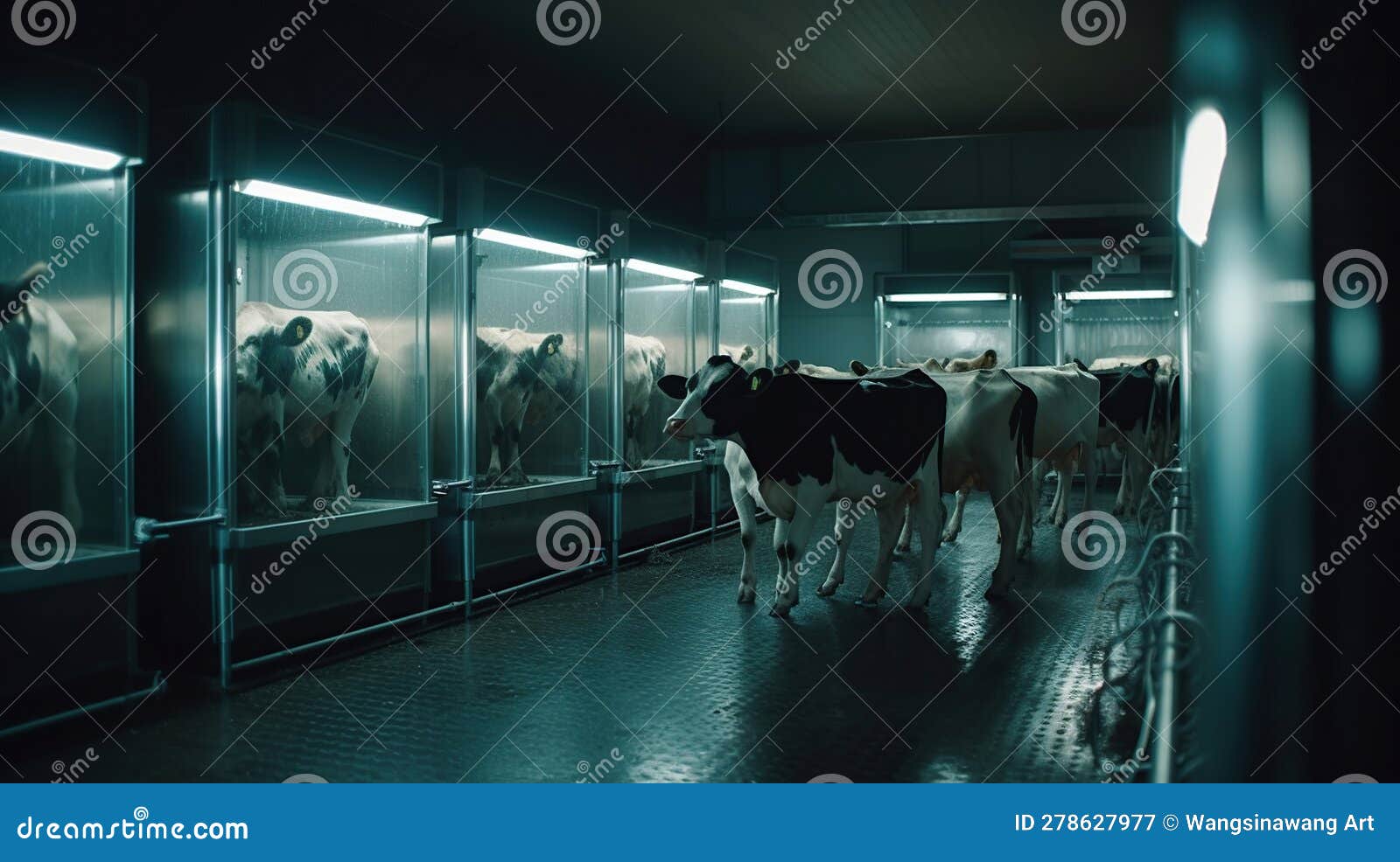 Cattle Reproduction and Calves Being Kept Inside the Box Separately ...