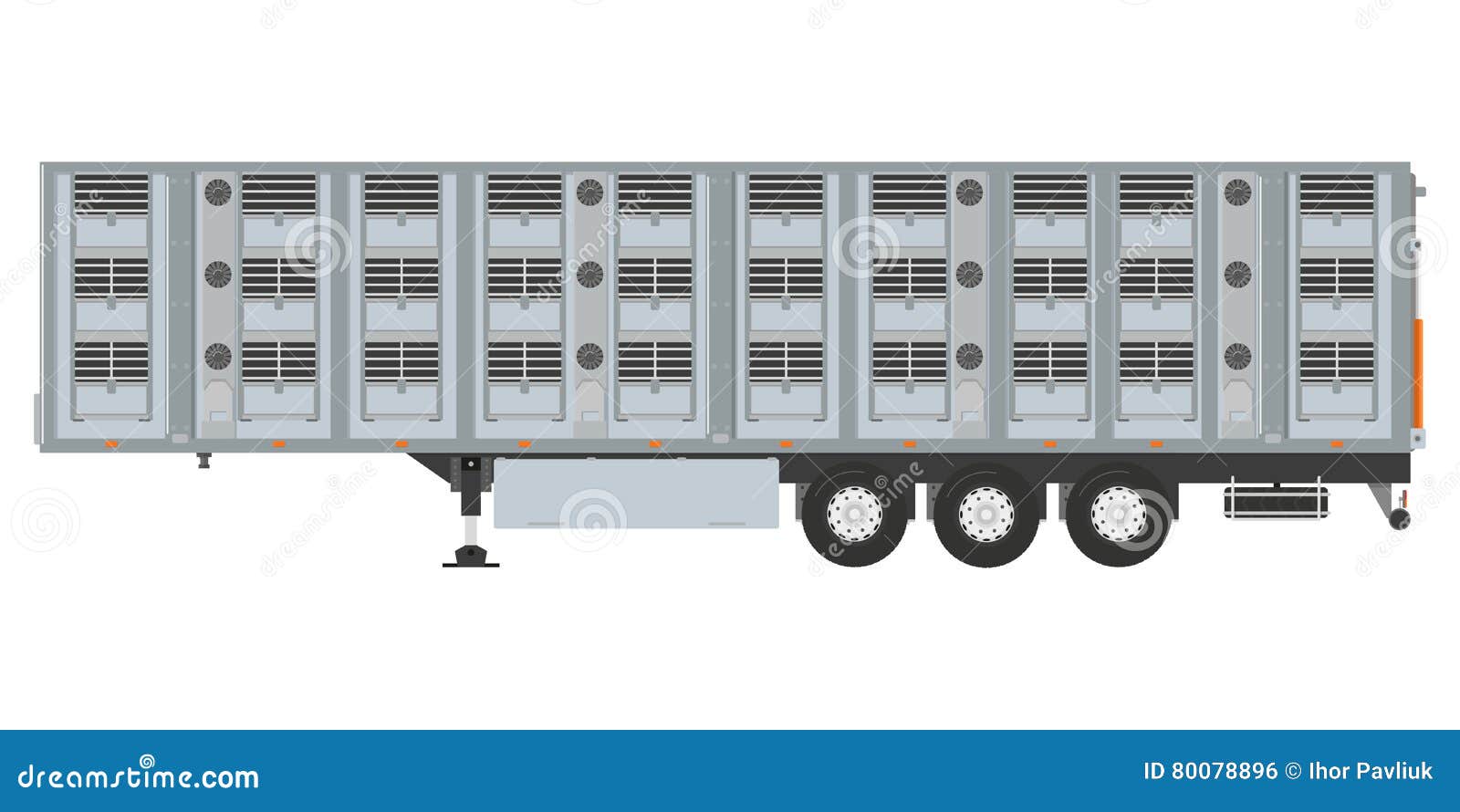 Cattle trailer stock vector. Illustration of livestock - 80078896