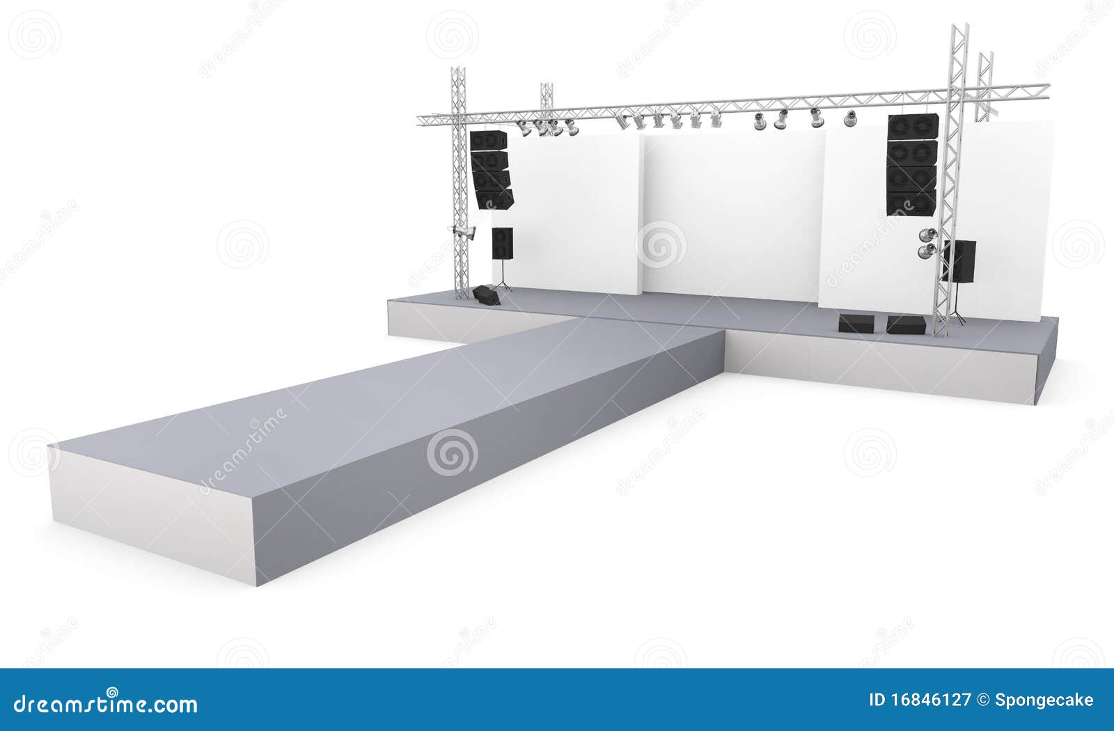 Catwalk stock illustration. Illustration of front, copy - 16846127