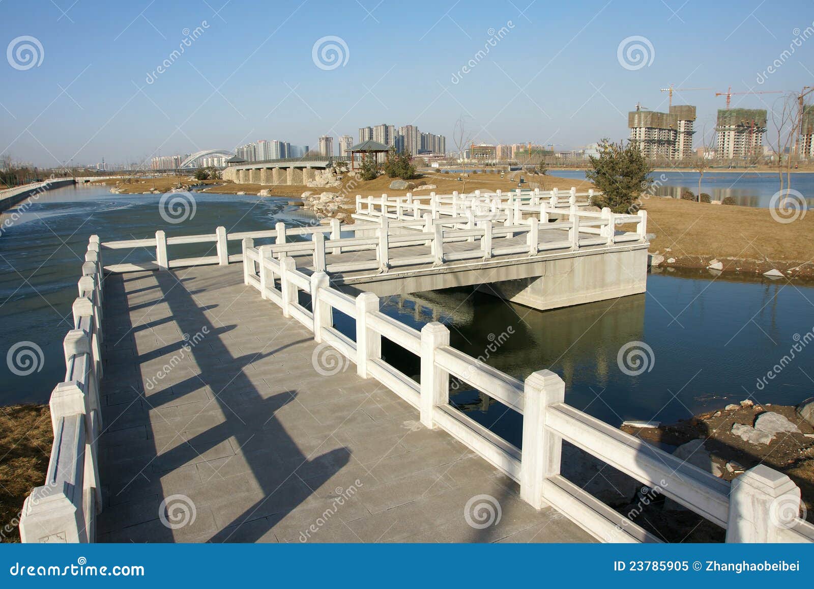 Catwalk stock image. Image of buildings, bridge, scenery - 23785905