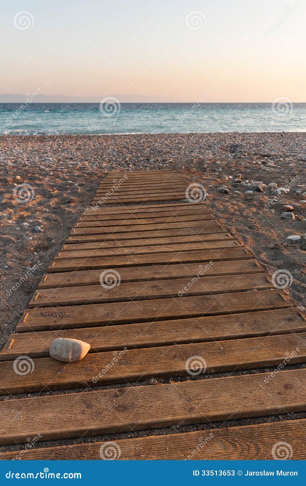 Catwalk on the beach stock image. Image of landscape - 33513653