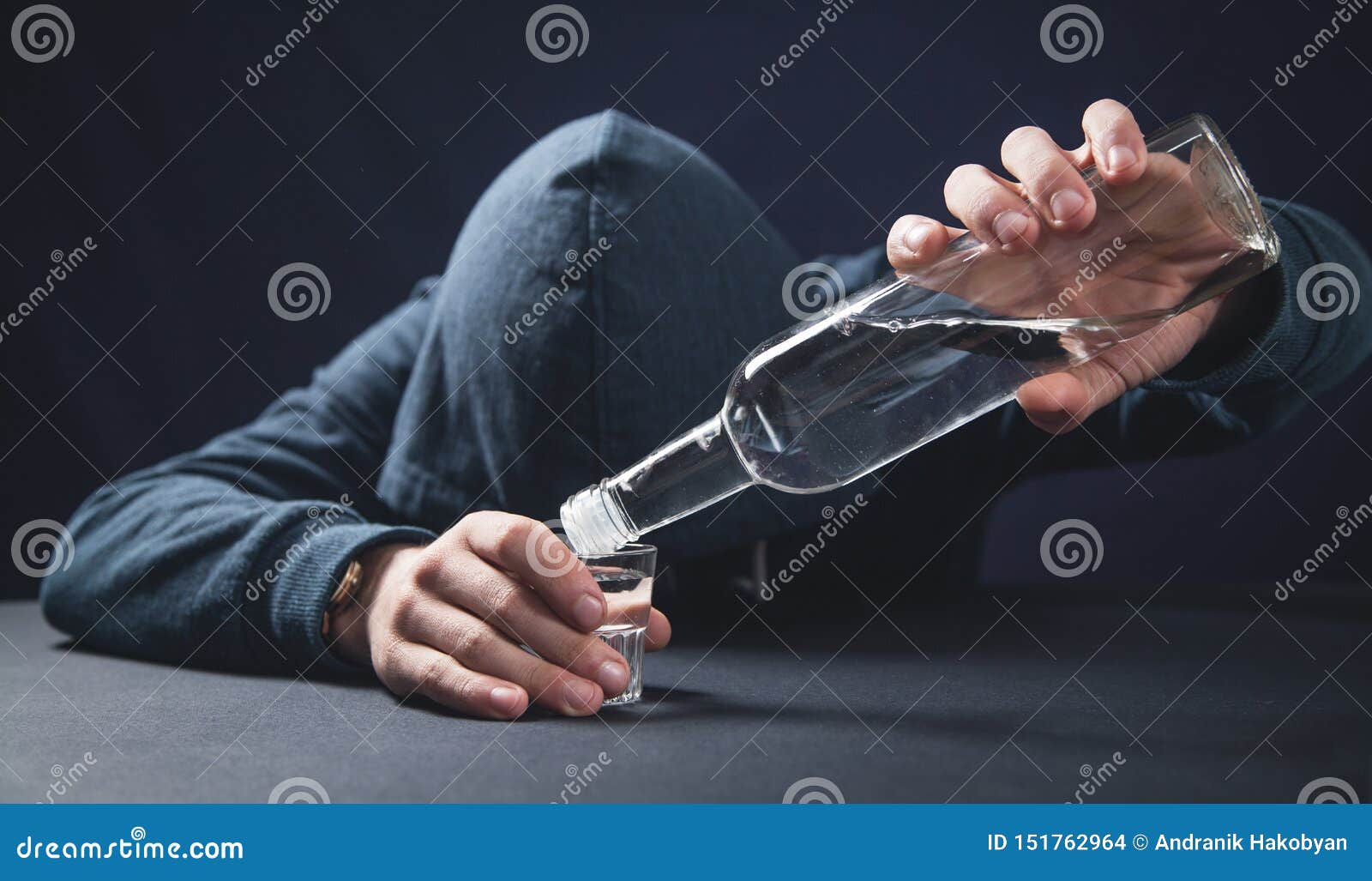 Caucasian Alcoholic Man with Vodka Stock Photo - Image of vodka, drunk ...