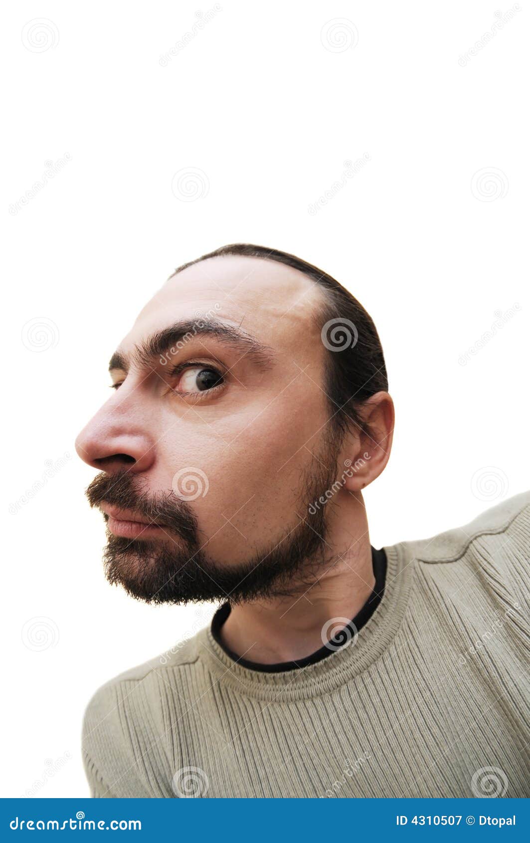 Caucasian Bearded Man Grimacing Stock Image - Image of male, young: 4310507