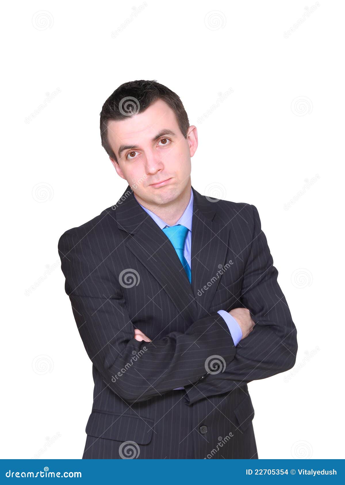 Caucasian Businessman - in Pensiveness Condition. Stock Photo - Image ...