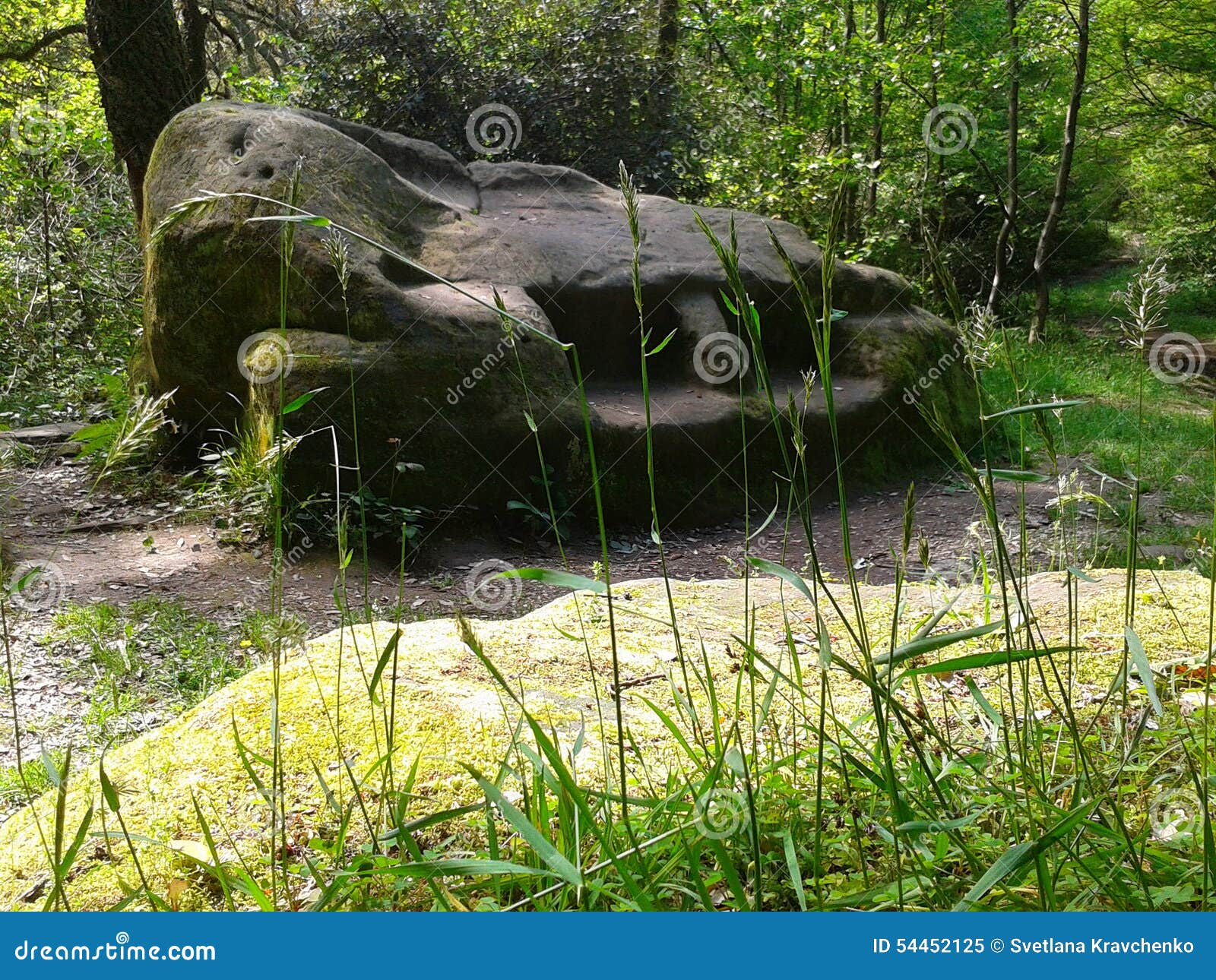 Caucasian dolmens stock image. Image of megalith, recreation - 54452125