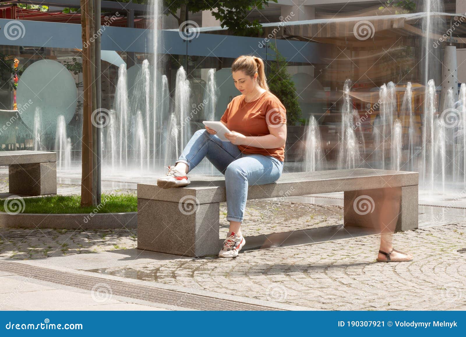 Caucasian Female Inclusive Plus-size Model in Her daily Routine ...