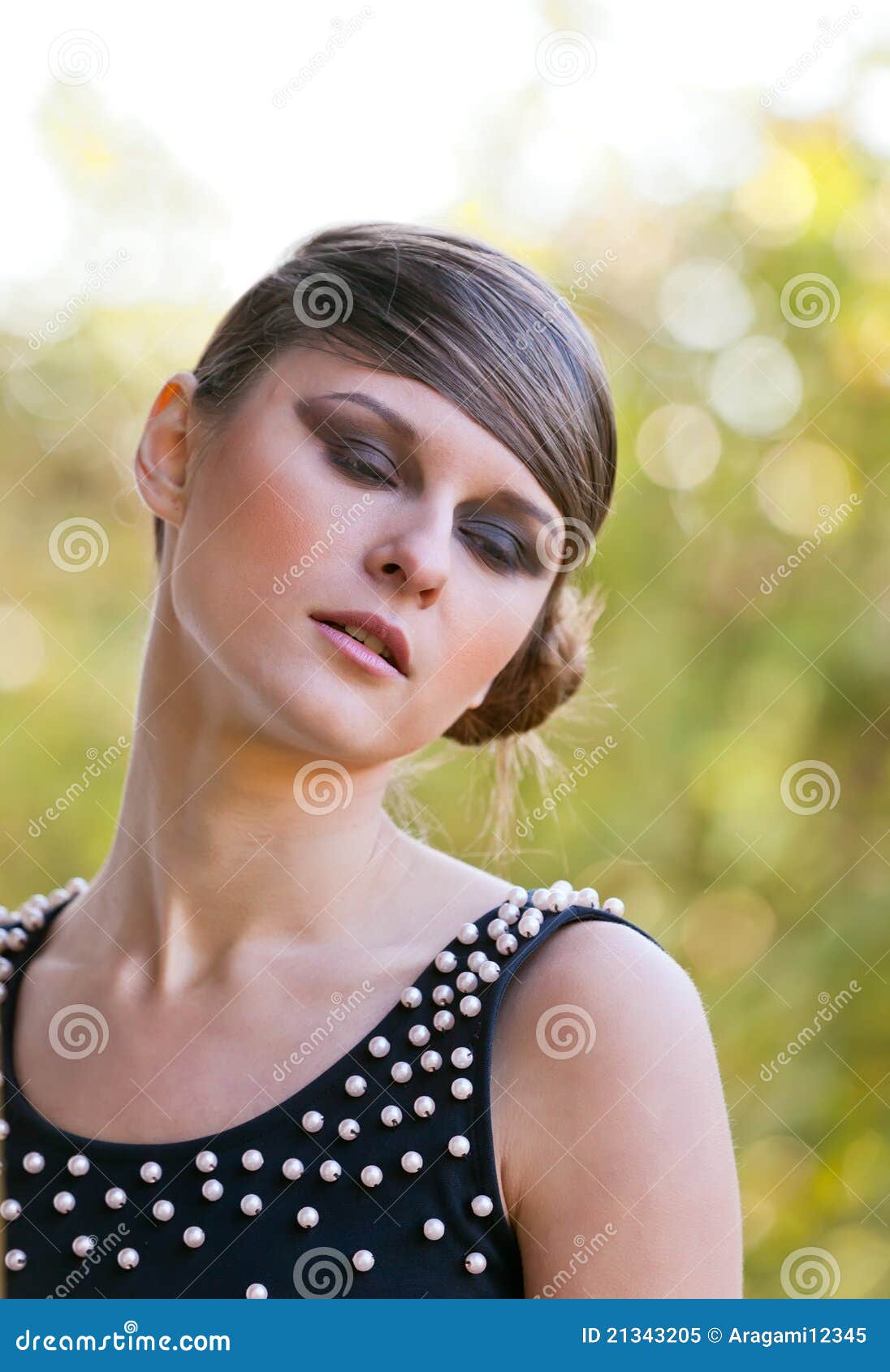 Caucasian Girl Portrait With Makeup Stock Image Image Of Glamour