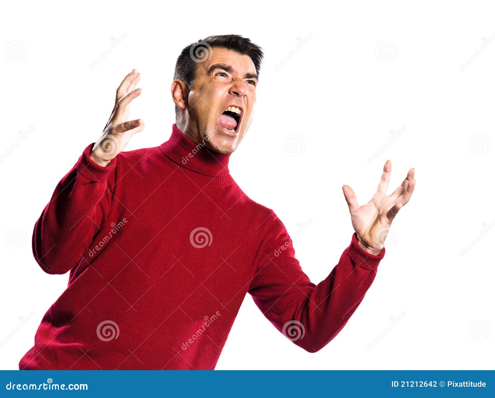 Caucasian Man Anger Gesture Stock Photo - Image of caucasian, annoyance ...