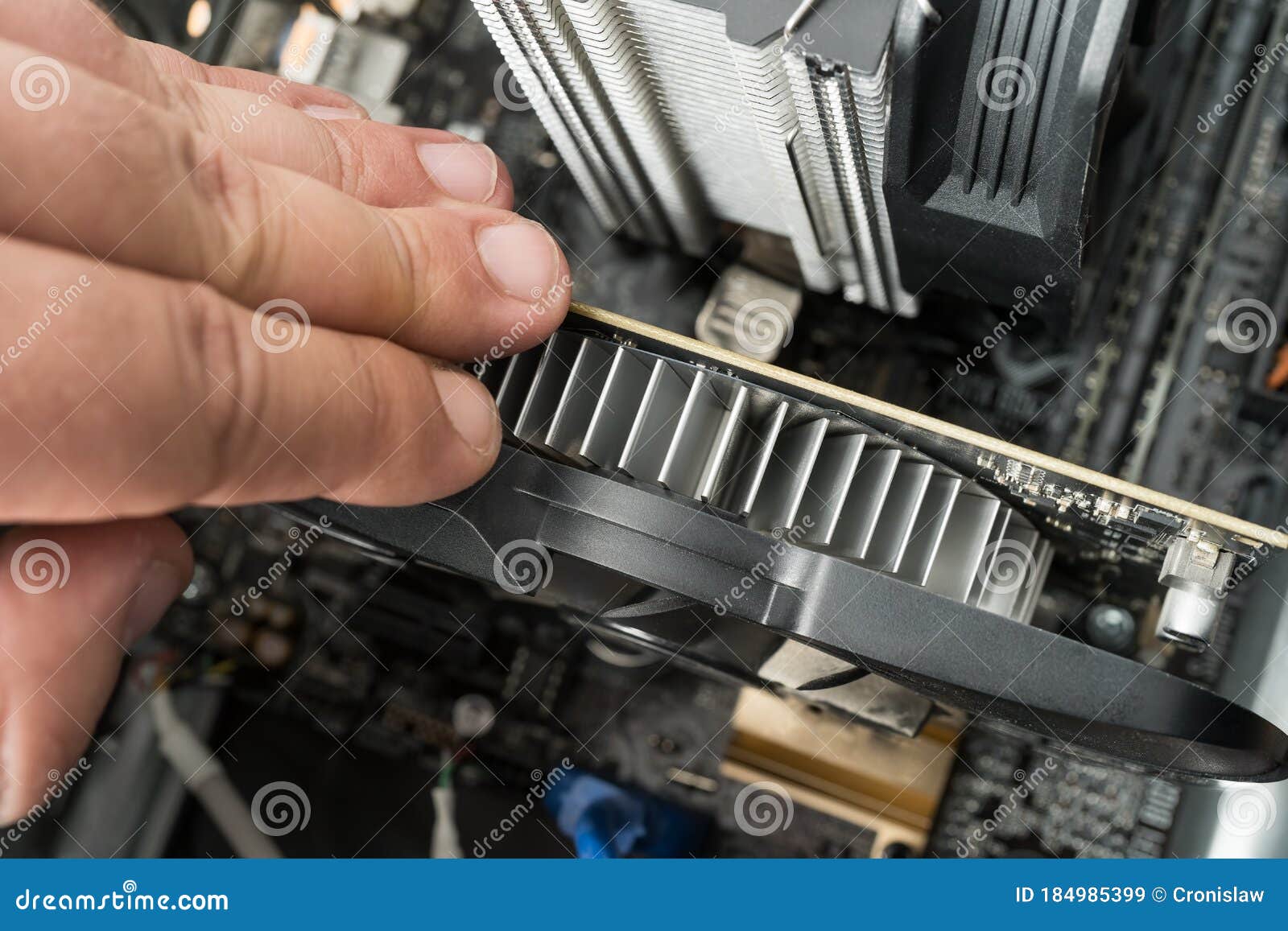 PC Processor Heat Sink Or Computer Processor Cooler Or Radiator On ...