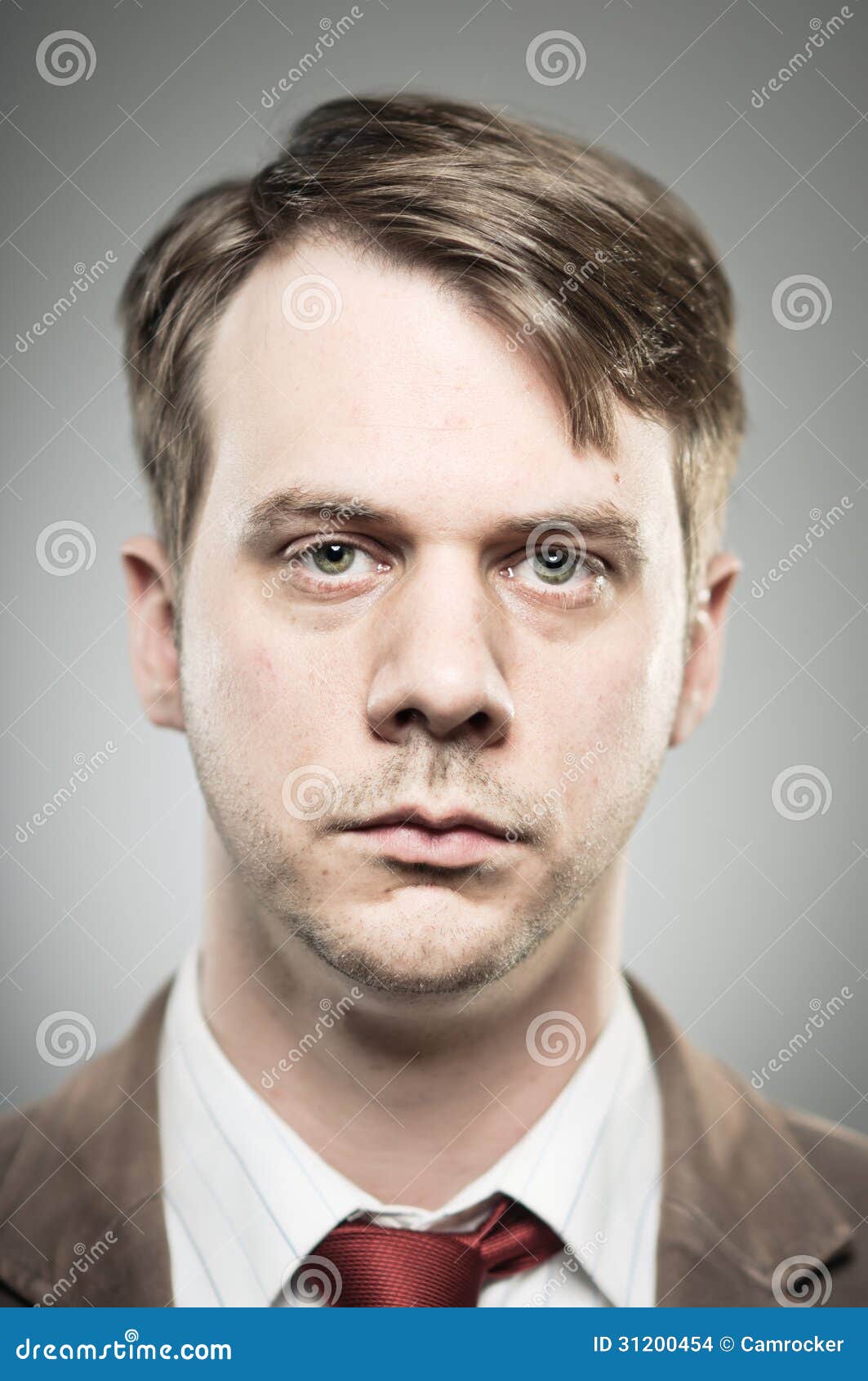Caucasian Man Blank Expression Portrtait Stock Photo - Image of human ...