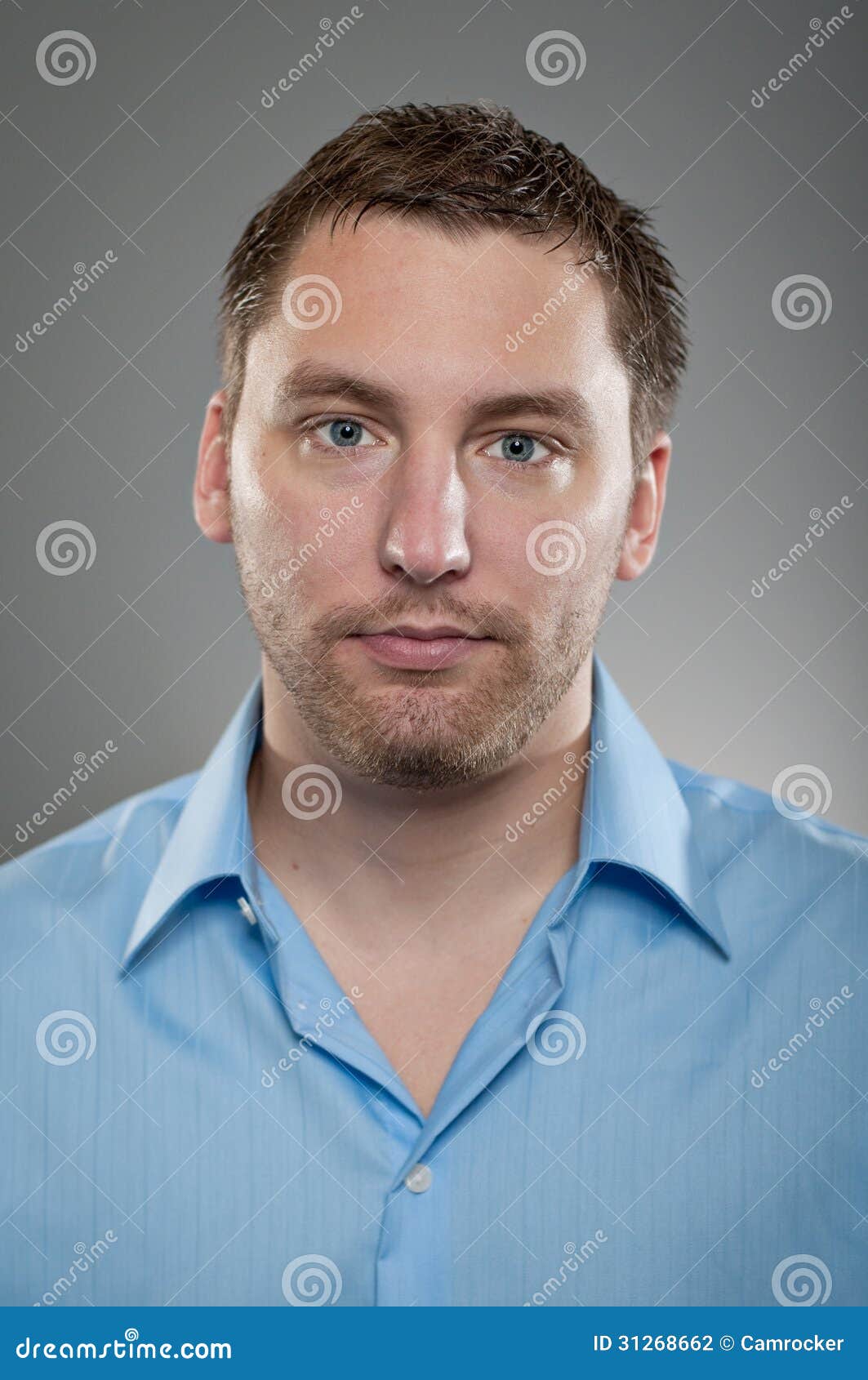 Caucasian Man Blank Expression Portrtait Stock Photo - Image of human ...