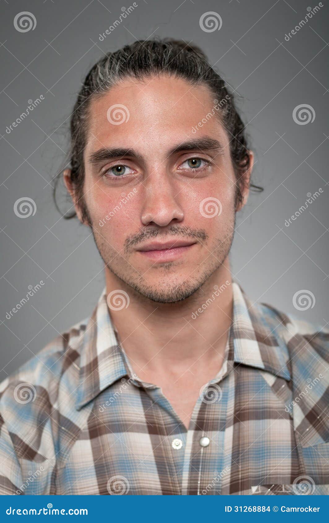 Caucasian Man Blank Expression Profile Portrtait Stock Photo - Image of ...