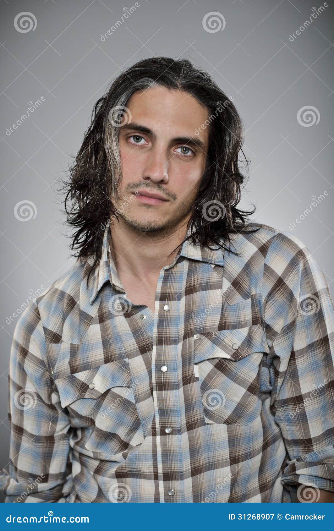 Caucasian Man Blank Expression Profile Portrtait Stock Image - Image of ...