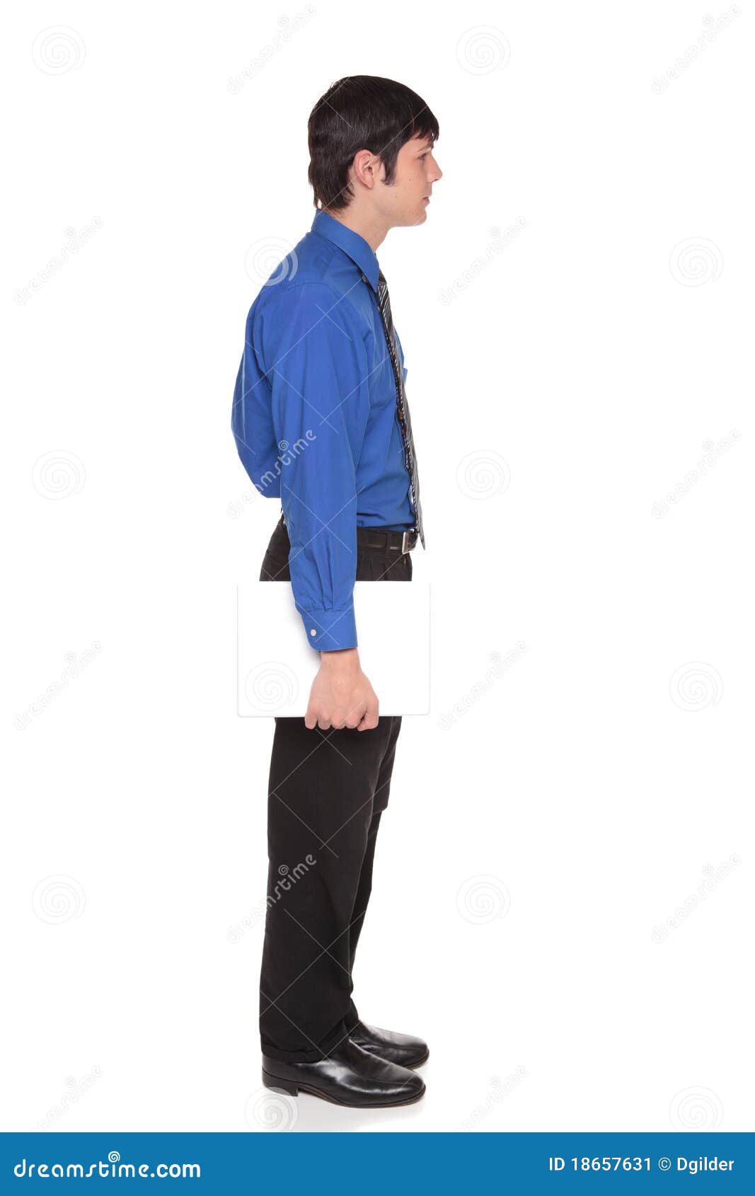 Caucasian Man Carrying Laptop Stock Image - Image of isolated ...