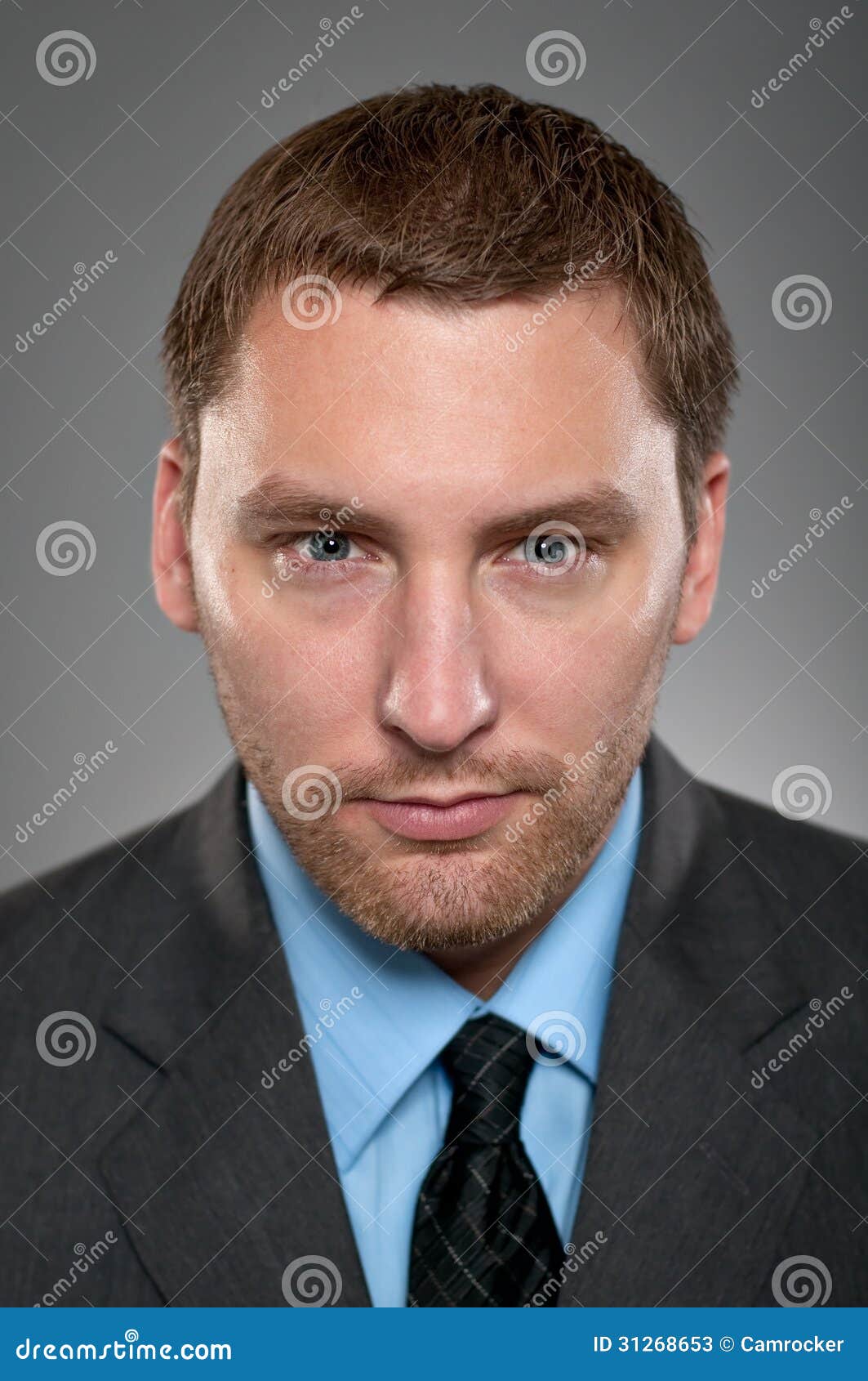Caucasian Man Evil Stare Portrtait Stock Image - Image of adult ...