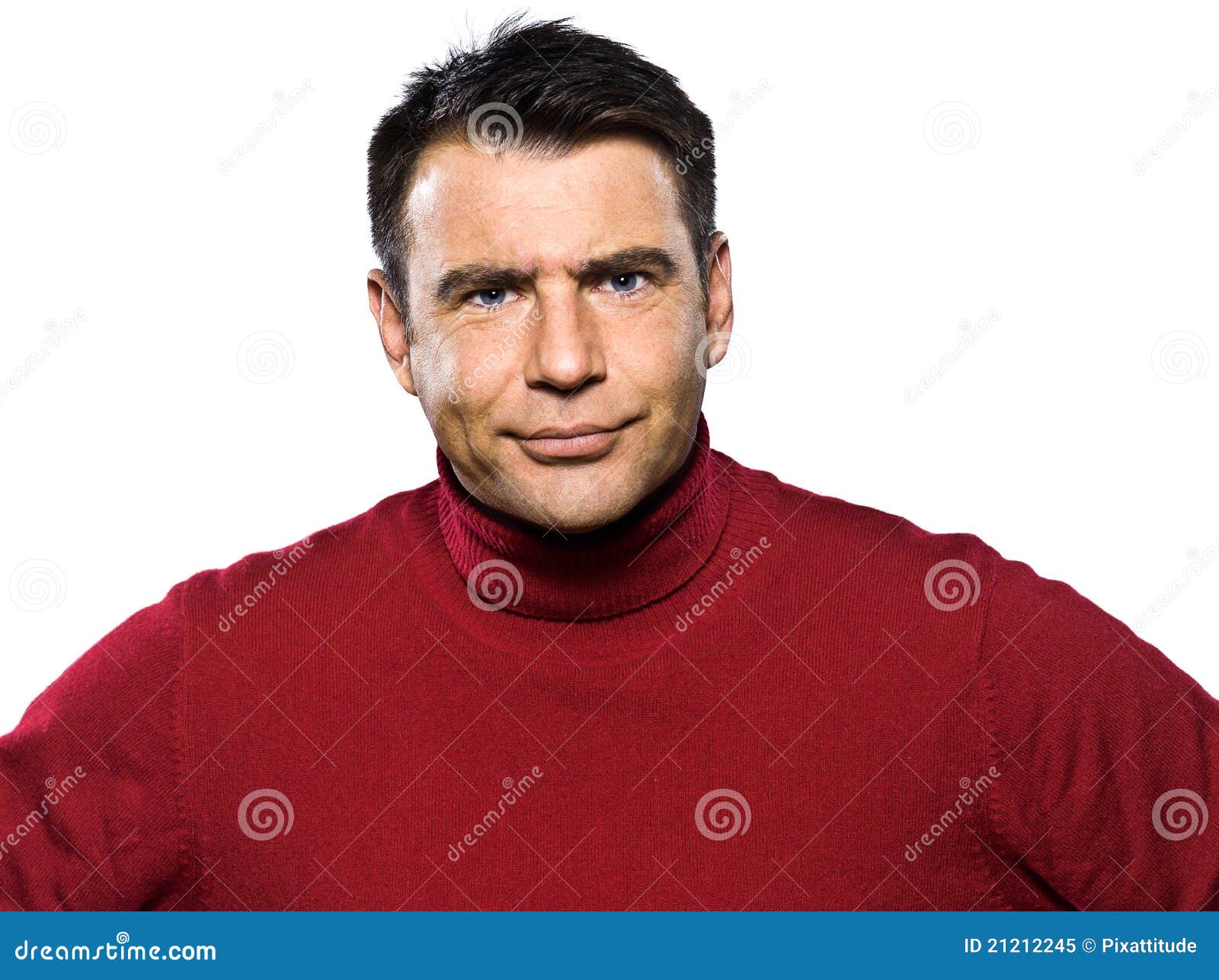 Caucasian man portrait stock image. Image of isolated - 21212245