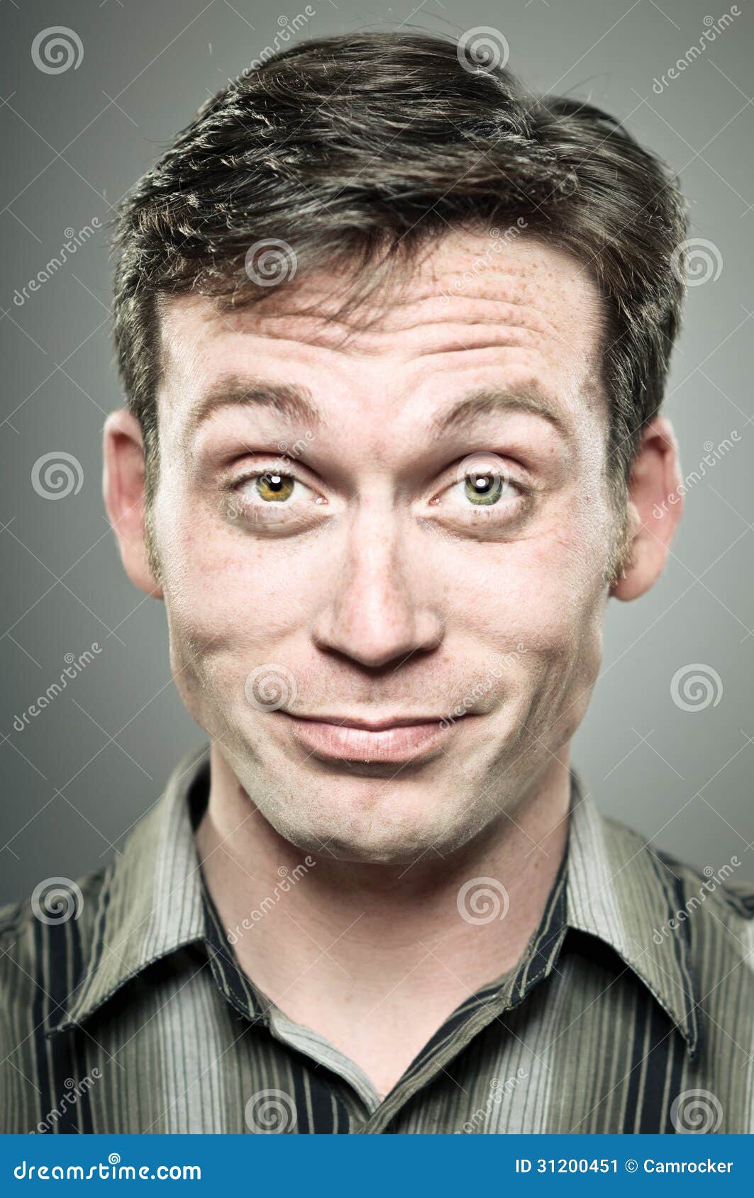 Caucasian Man Smug Portrait Stock Image - Image of people, portrait ...