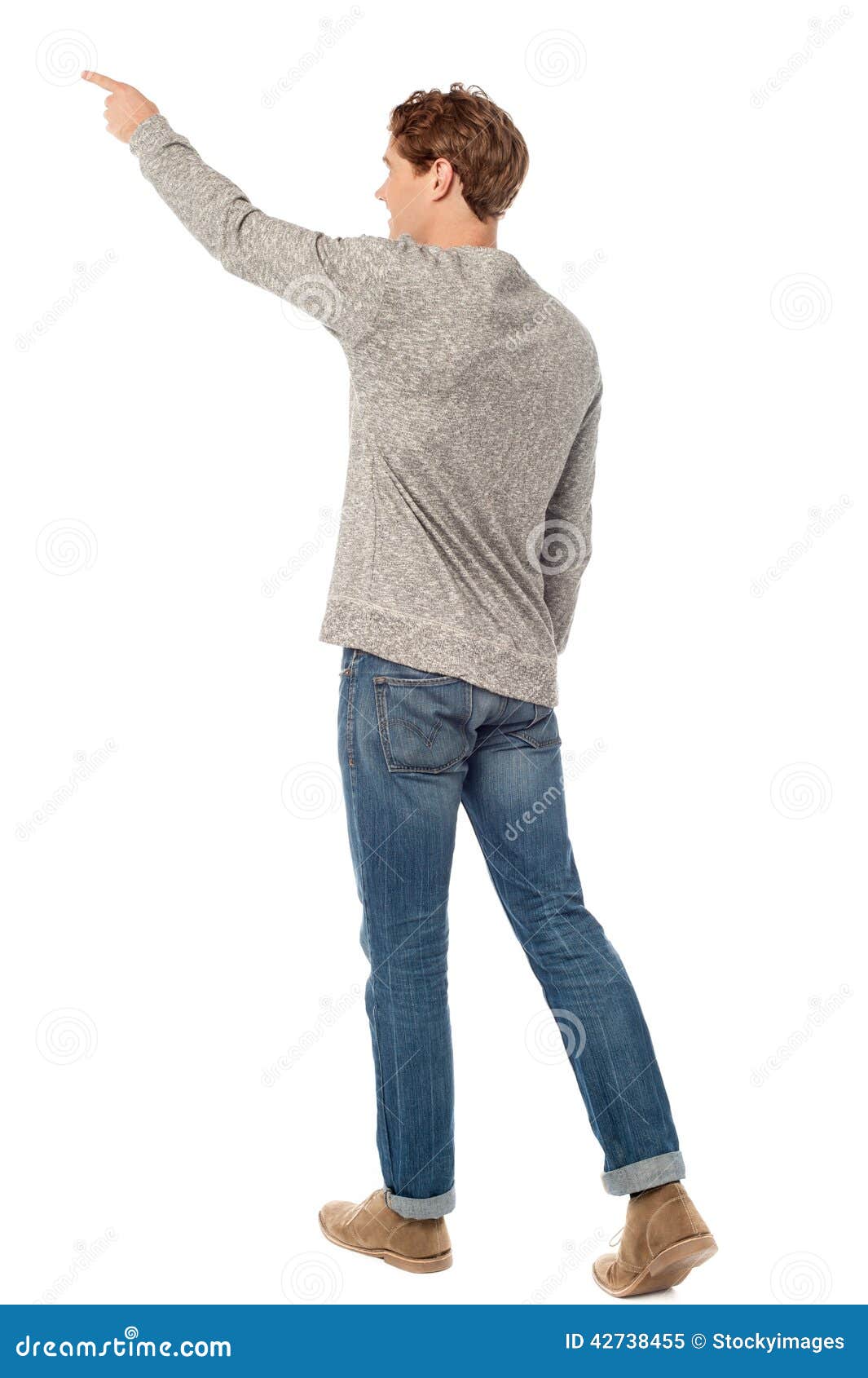 Caucasian Man Standing Pointing Stock Image - Image of full, length ... Caucasian Man Standing Pointing Stock Image - Image of full, length ...