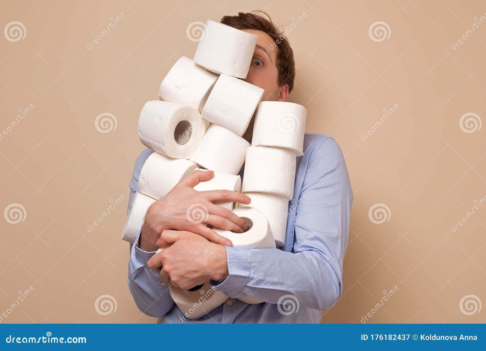 Caucasian Man Stocking Up Toilet Paper at Home Stock Image - Image of ... Caucasian Man Stocking Up Toilet Paper at Home Stock Image - Image of ...