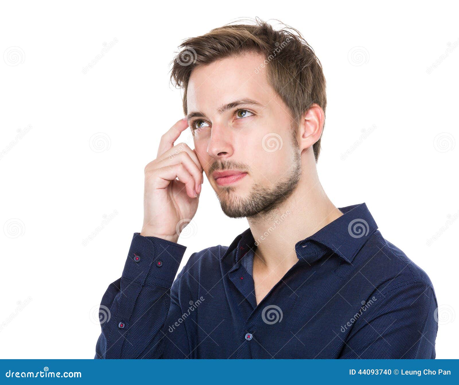 Caucasian man think stock photo. Image of cutout, german - 44093740