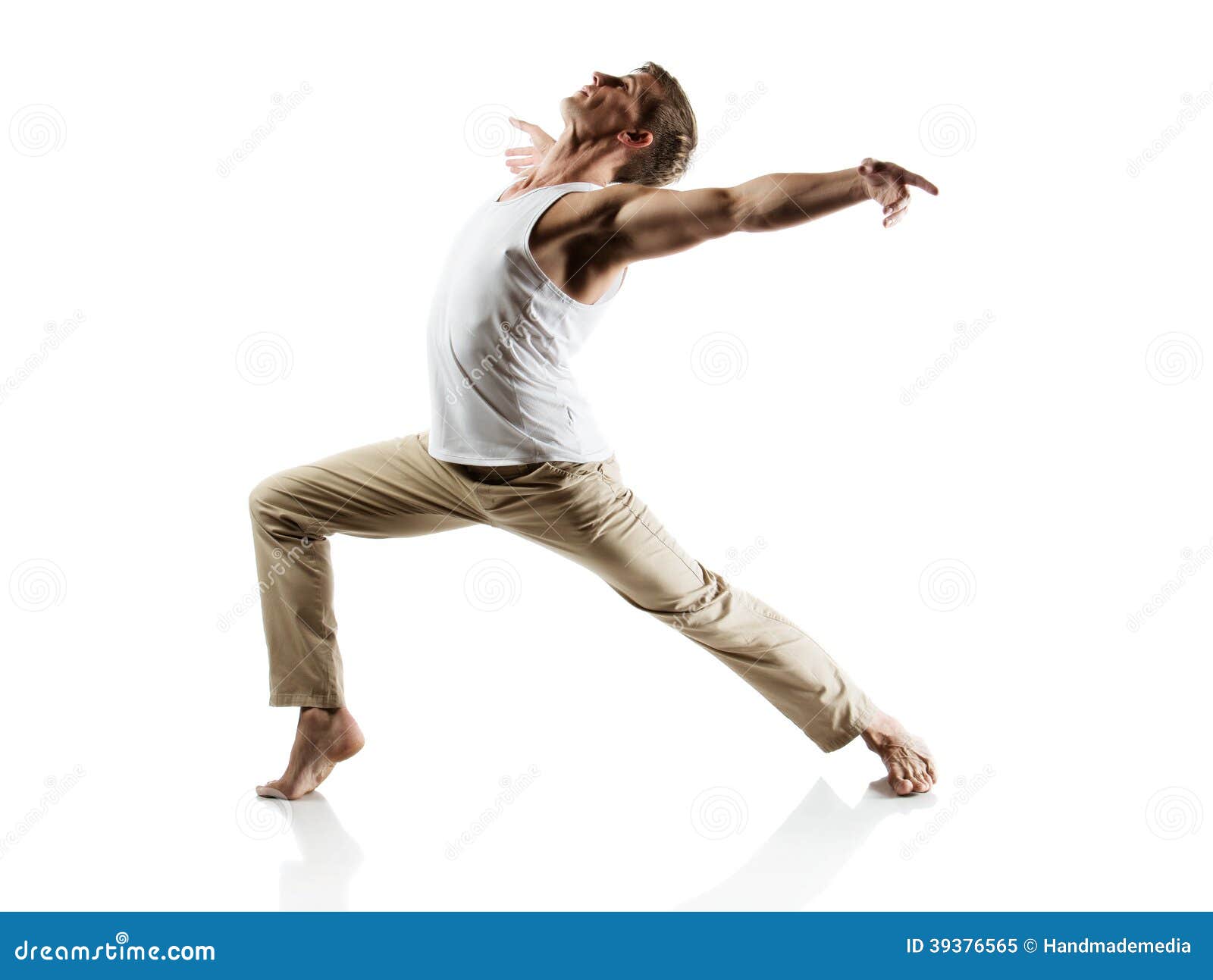 Caucasian manlig dansare fotografering för bildbyråer. Bild av ...