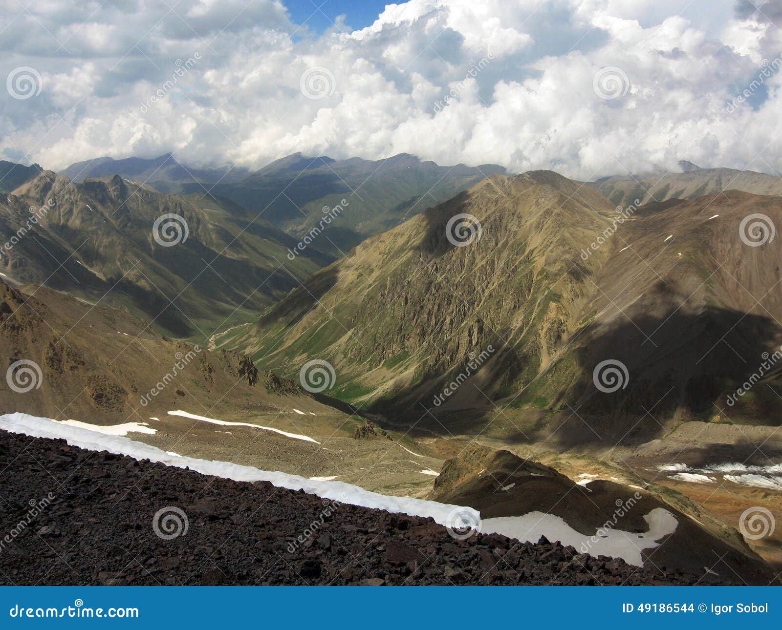 The Caucasian mountains stock photo. Image of beauty - 49186544