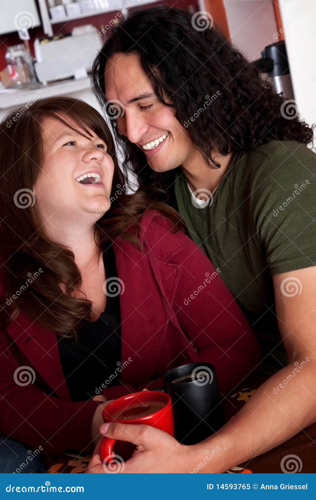 Native American Couple In Love