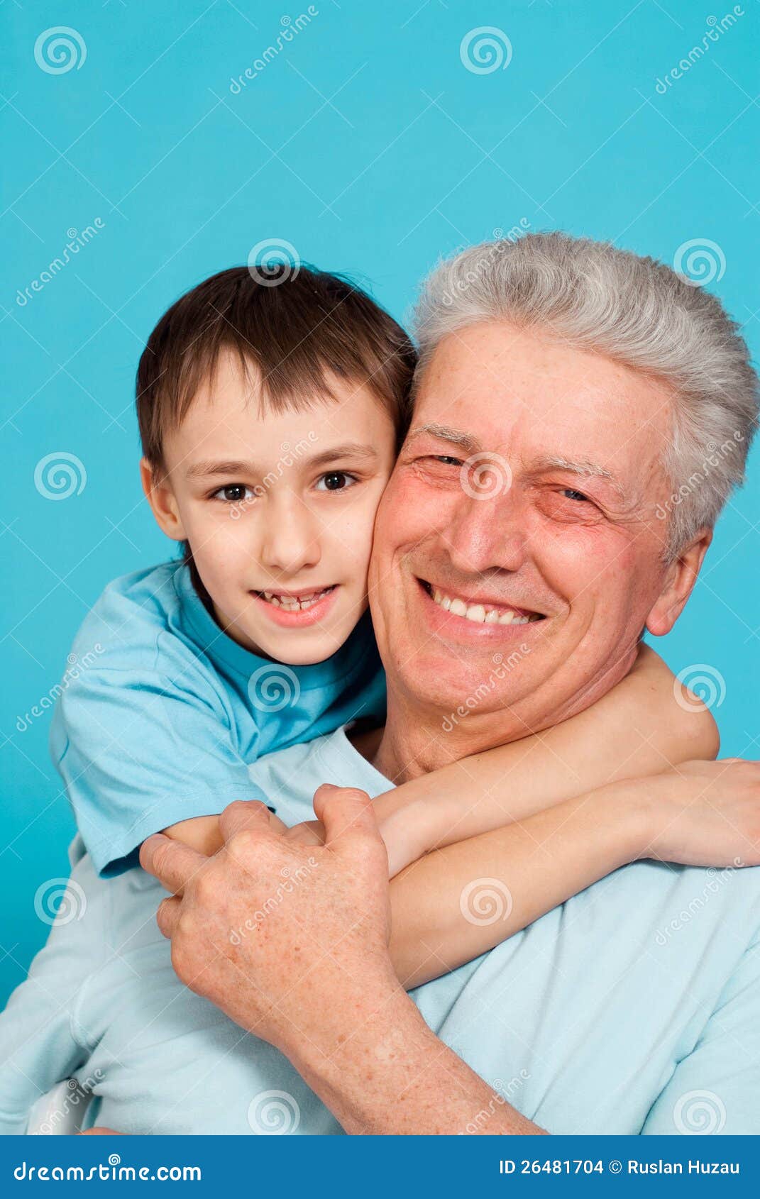 Caucasian Old Man with a Youngster Stock Photo - Image of beautiful ...