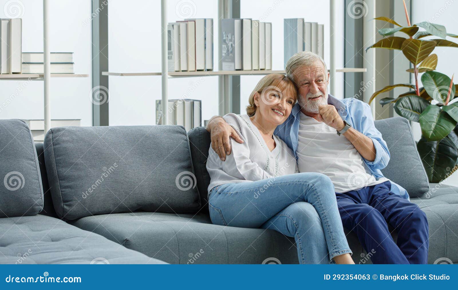 Caucasian Old Senior Romantic Aged Lover Couple In Casual Wear Gray Bearded And Hair Grandpa