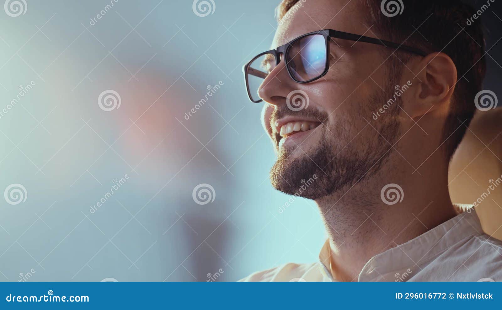 Caucasian Programmer Guy In Glasses Coding His First Program Finally Done Programming Code