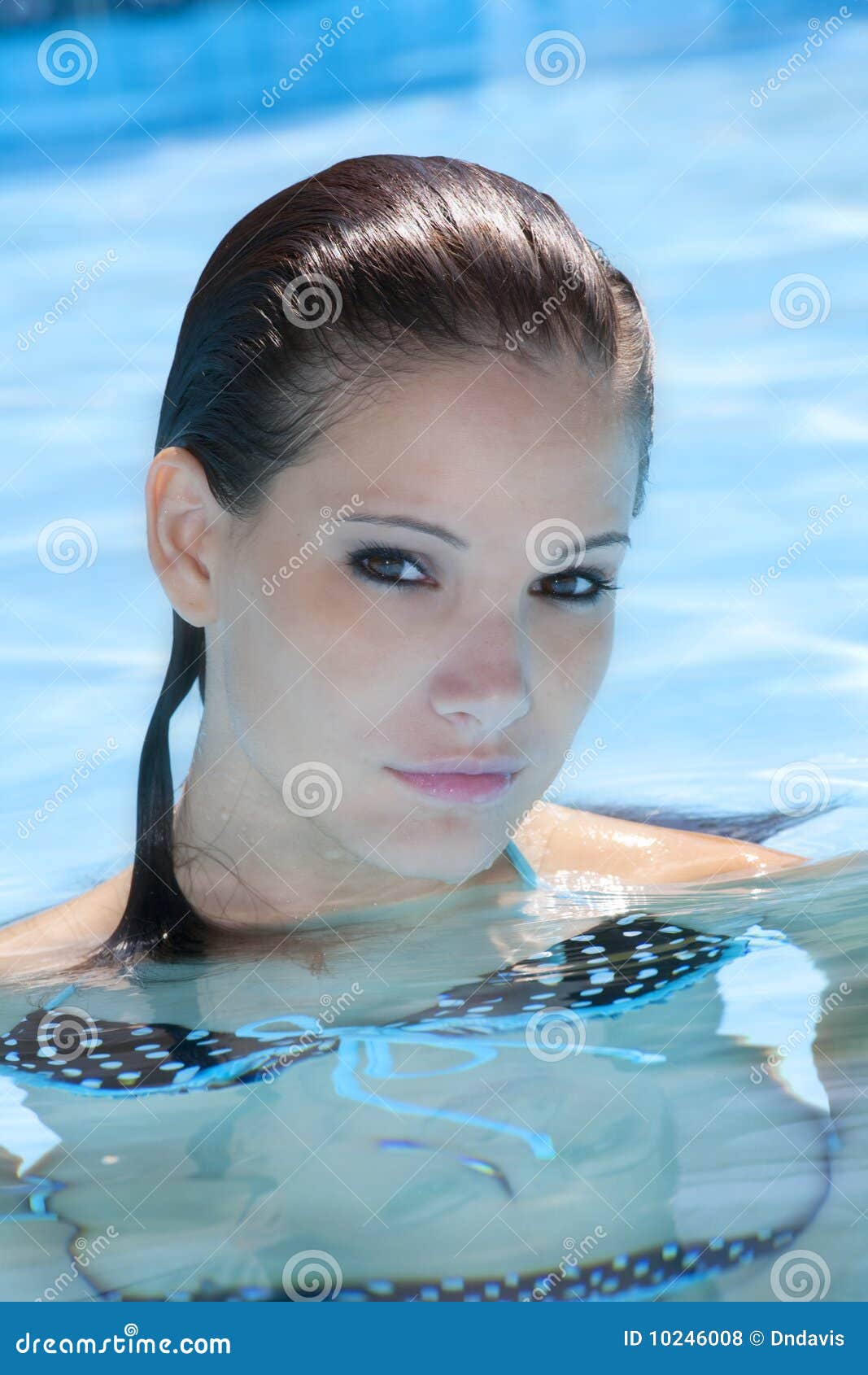 Caucasian Woman stock photo. Image of slim, leisure, swimming - 10246008