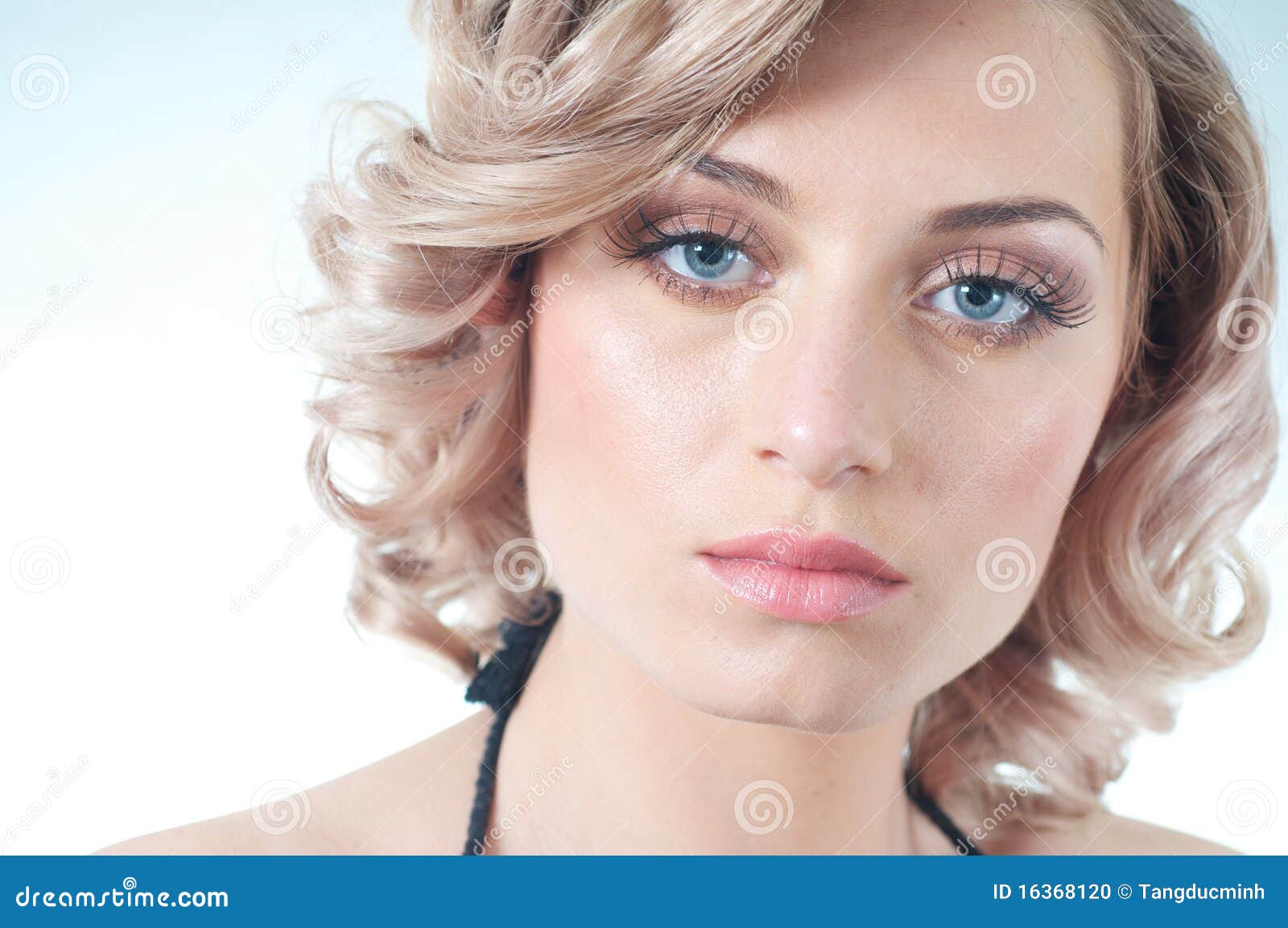 Caucasian Woman close up stock photo. Image of face, lady - 16368120