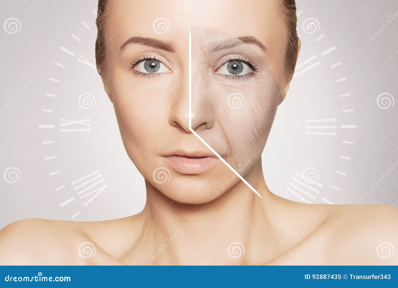 Clock Face. Close Up On Clockwise. Time Concept. Time Concept With ...