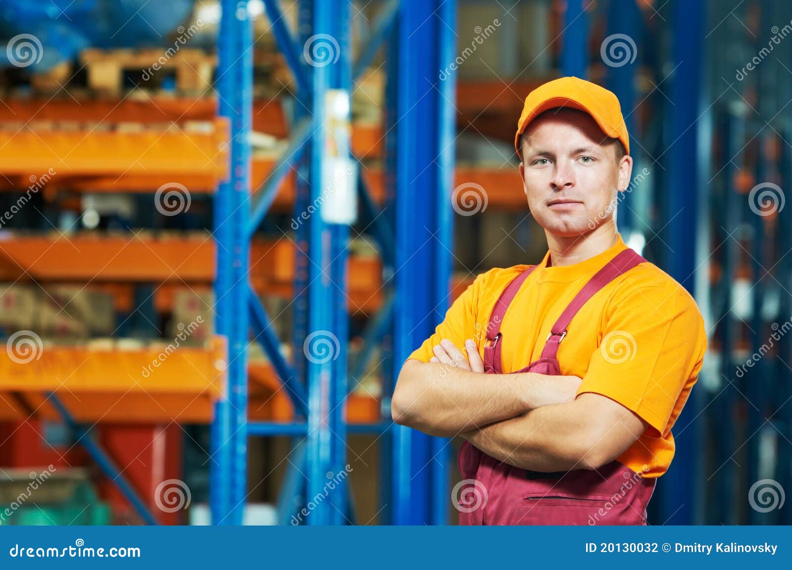 Caucasian Young Manual Worker Stock Photo - Image of shipping, service ...
