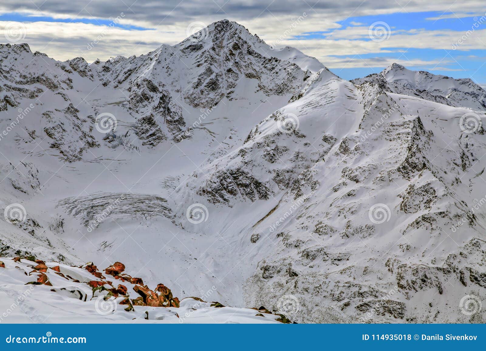 Caucasus Berg Ryssland Elbrus Region Arkivfoto - Bild av materiel ...