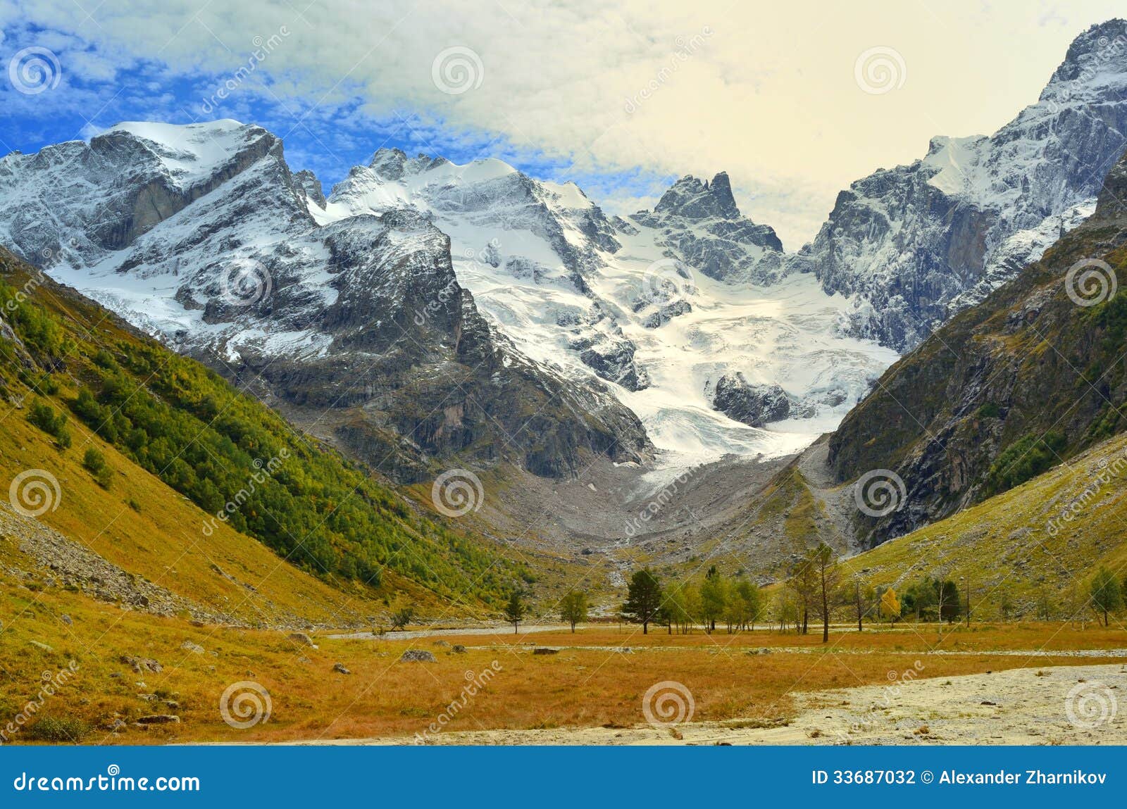 Caucasus stock photo. Image of russia, grass, high, blue - 33687032